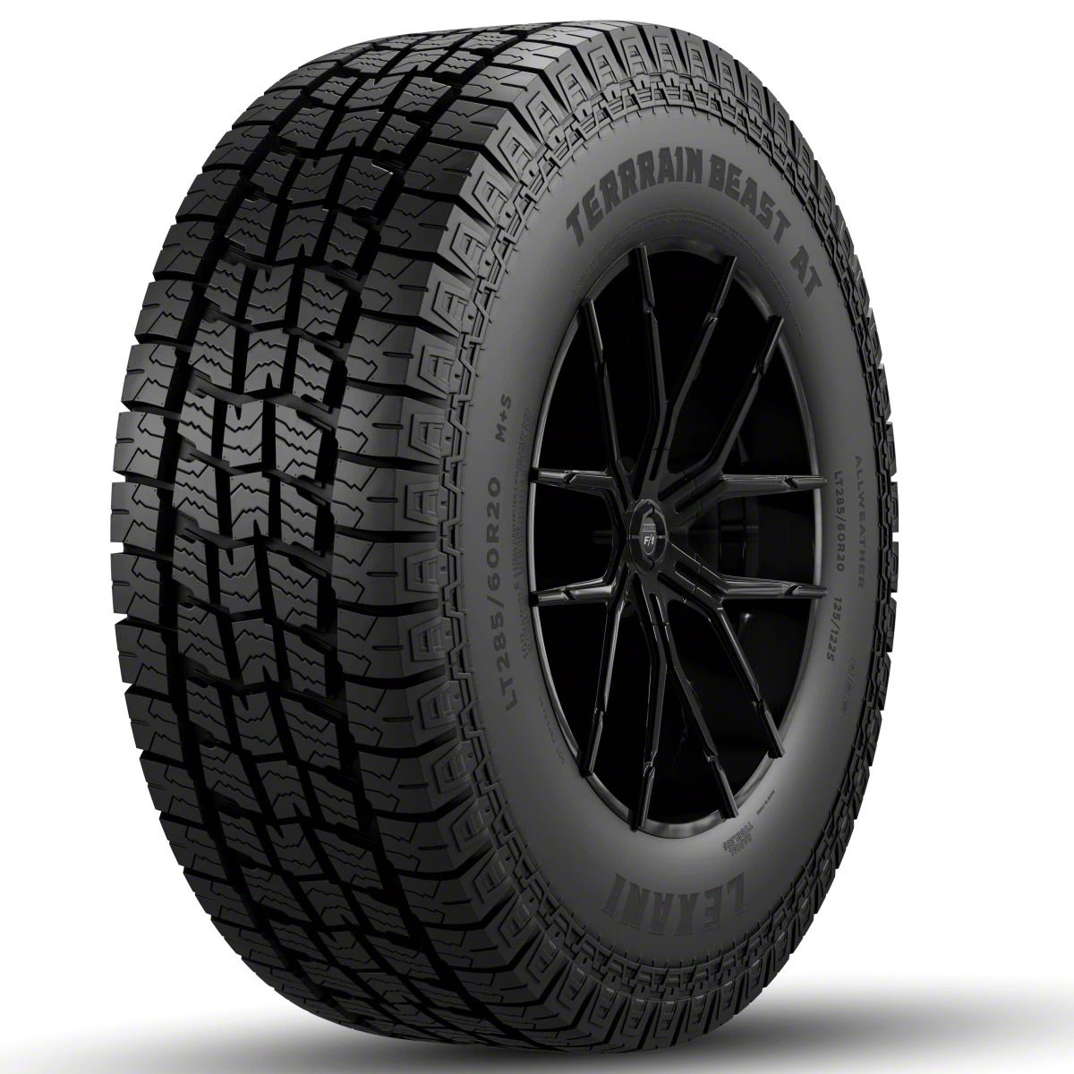 Lexani Jeep Wrangler Terrain Beast AT Tire LXSTAT1770010 (32" - LT265 ...