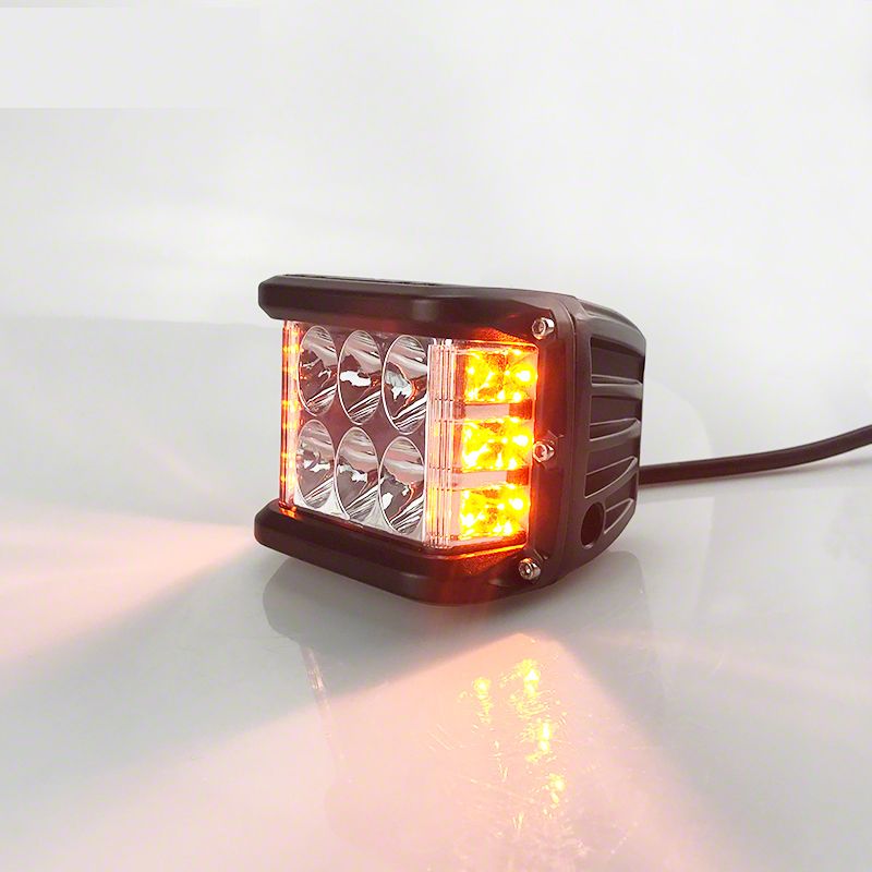 Lifetime LED Jeep Wrangler Dual Color Strobe LED Cube Light LLLAW-S ...