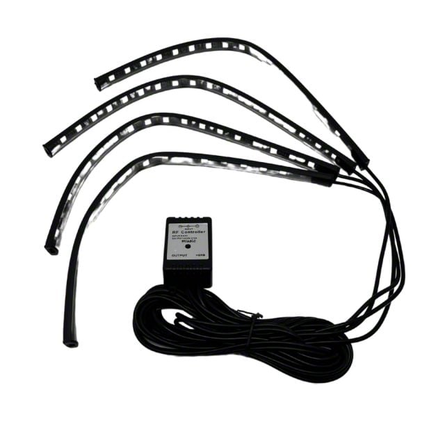 Jeep Wrangler RGB Footwell LED Light Kit with Bluetooth Controller ...