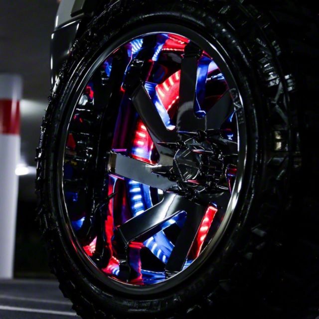 Jeep Wrangler RGBW Galaxy Wheel Ring Single Row LED Light Kit with ...