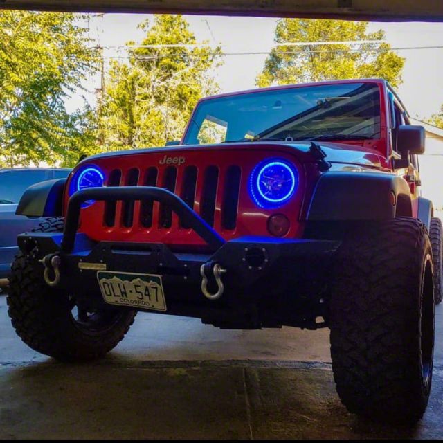 Lighting Trendz Jeep Wrangler RGBW Headlight Halo Kit with Bluetooth ...