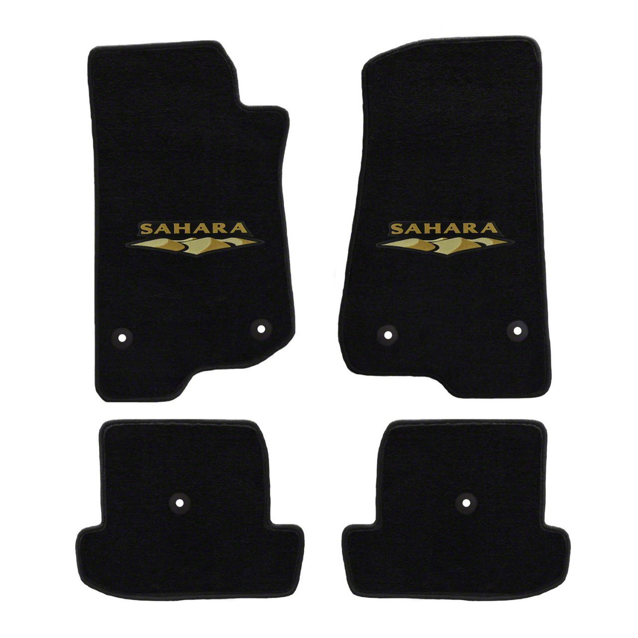 Lloyd Jeep Wrangler All-Weather Carpet Front and Rear Floor Mats with ...