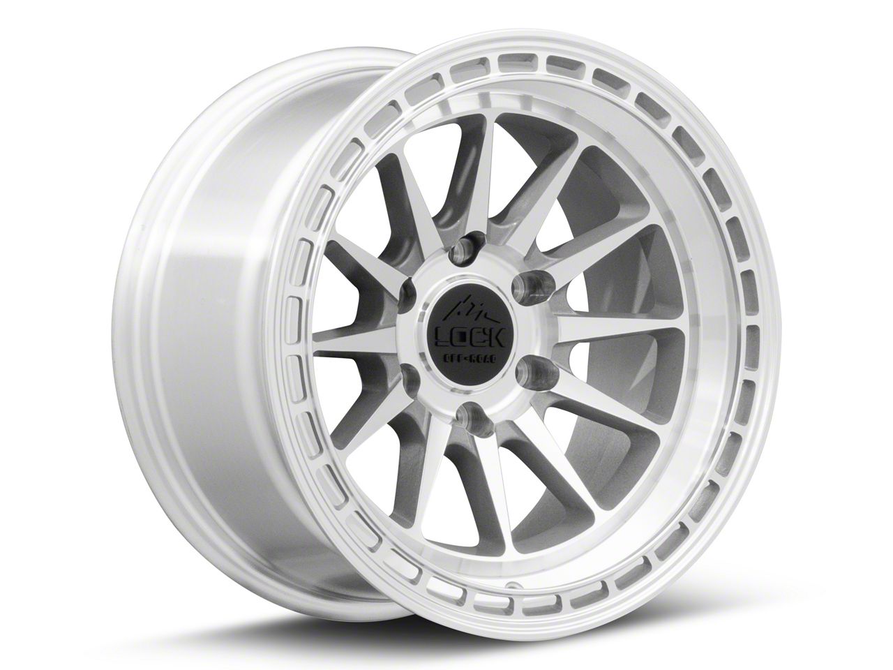 Lock Off-Road Toyota 4-Runner Baja Machining with Clear Coat 6-Lug ...