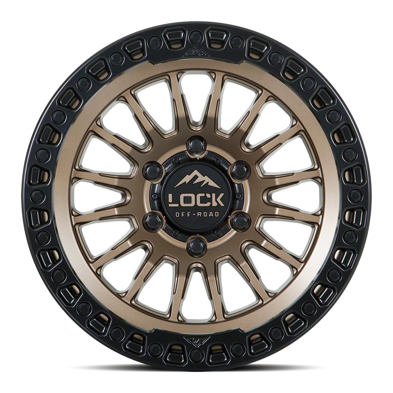 Lock Off-Road Jeep Grand Cherokee Grit Matte Bronze with Matte Black ...
