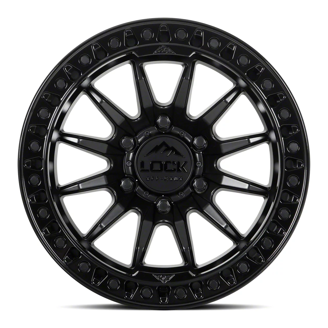 Lock Off-Road Jeep Grand Cherokee Trail Matte Black with Gloss Black ...