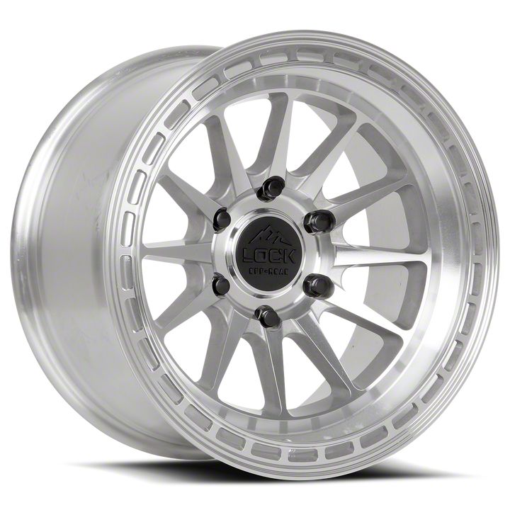 Lock Off-Road Jeep Wrangler Baja Machine with Clear Coat Wheel; 17x9 ...