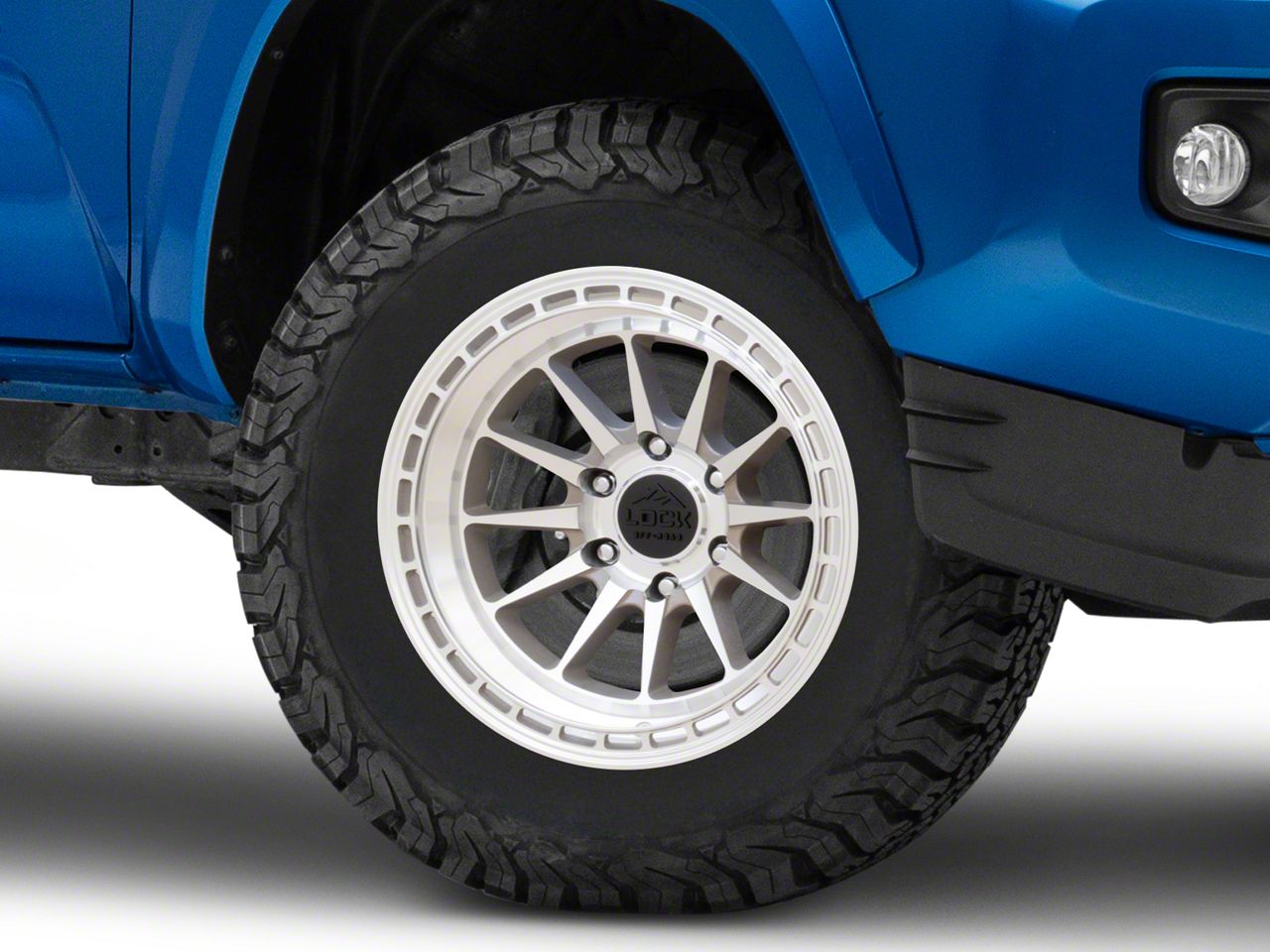 Lock Off-Road Tacoma Baja Machining with Clear Coat 6-Lug Wheel; 17x9 ...