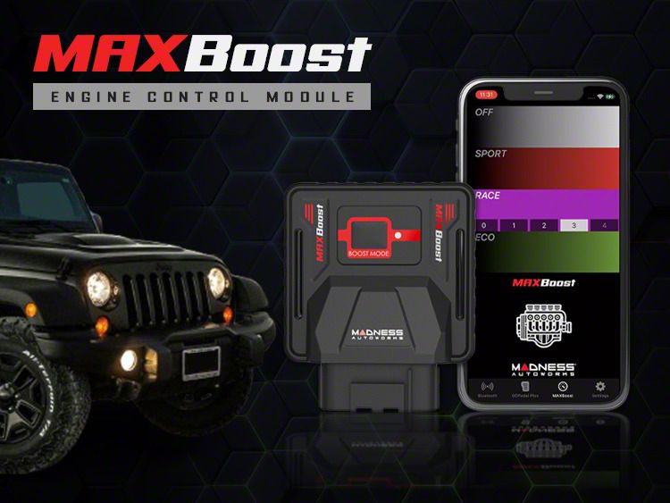 MADNESS Autoworks Jeep Wrangler MAXBoost Engine Control Module B1-012 ...