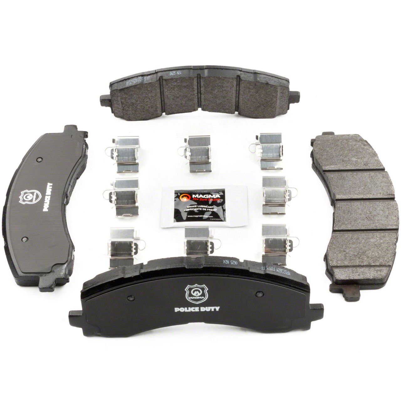 Magma Brakes Bronco Police Duty Semi-Metallic Brake Pads; Front Pair ...