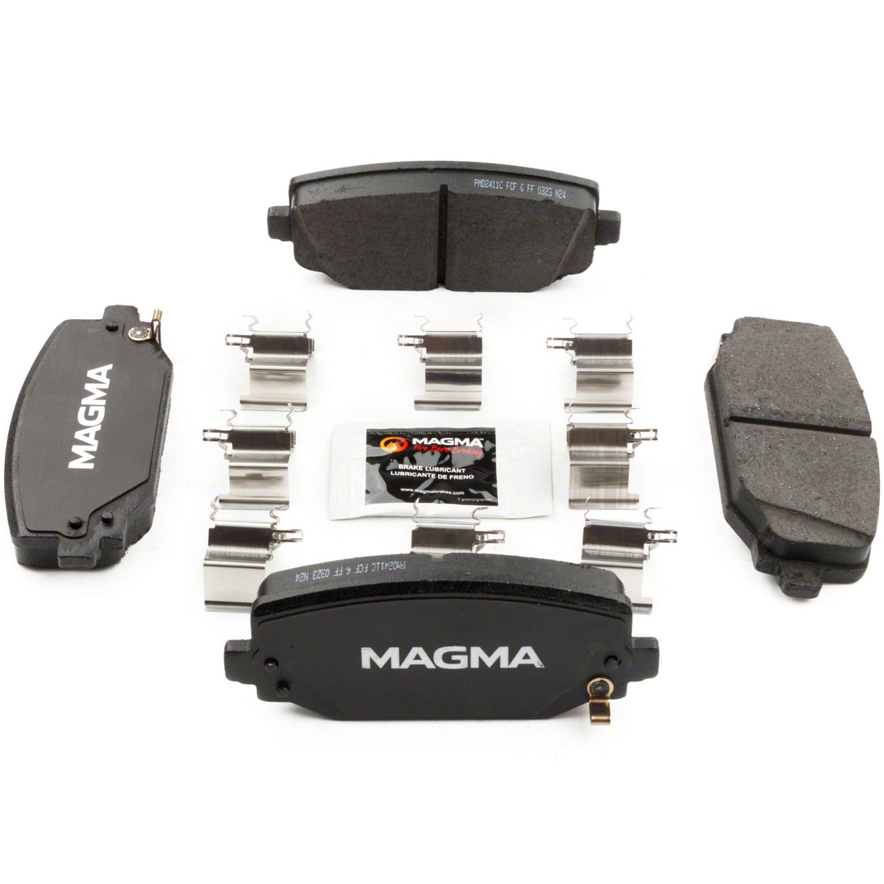 Magma Brakes Jeep Grand Cherokee Premium Ceramic Brake Pads; Rear Pair PMD2411C (22-25 Jeep ...