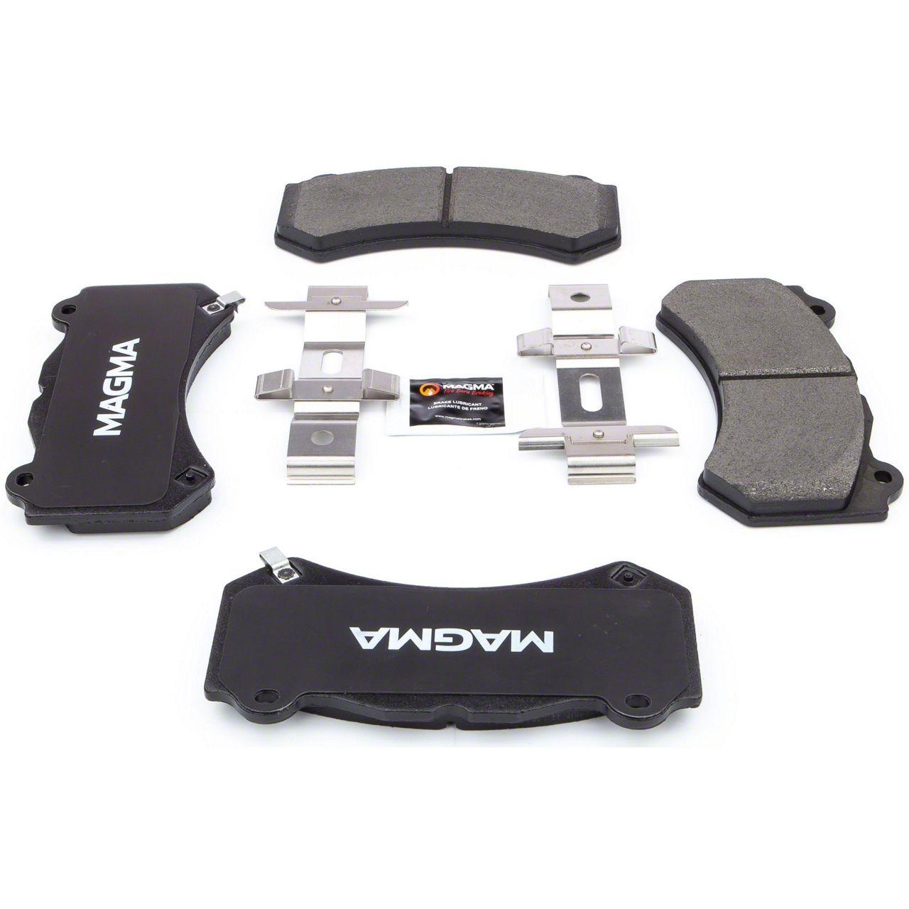 Magma Brakes Jeep Grand Cherokee Premium Semi-Metallic Brake Pads; Front Pair PMD1405M (12-21 ...