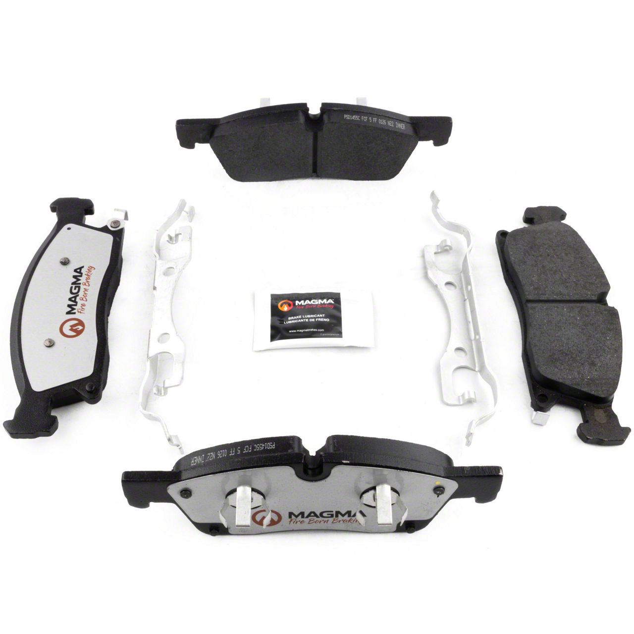 Magma Brakes Jeep Grand Cherokee Pro-Series Ceramic Brake Pads; Front Pair PSD1455C (11-12 Jeep ...