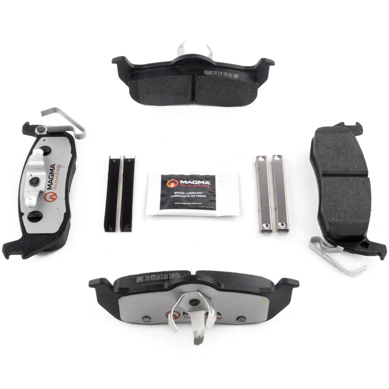 Magma Brakes Jeep Grand Cherokee Pro-Series Ceramic Brake Pads; Rear Pair PSD1087C (05-10 Jeep ...