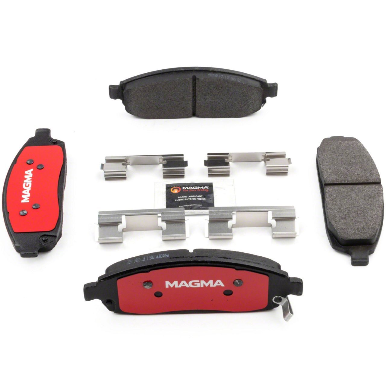 Magma Brakes Jeep Grand Cherokee Severe Duty Semi-Metallic Brake Pads; Front Pair MSD1080M (05 ...