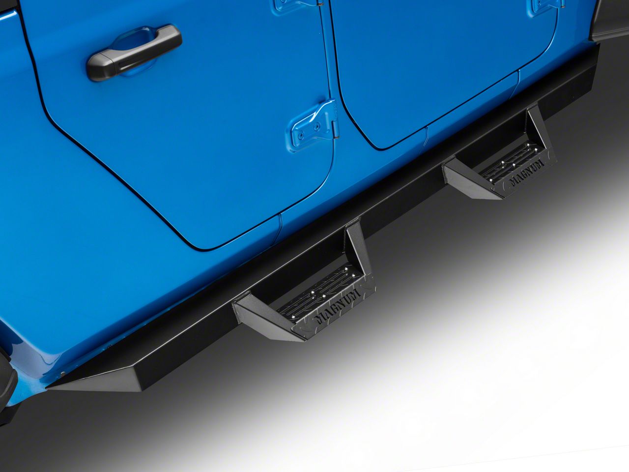 Magnum RT Steps & Bumpers Jeep Gladiator RT Drop Side Step Bars; Black ...