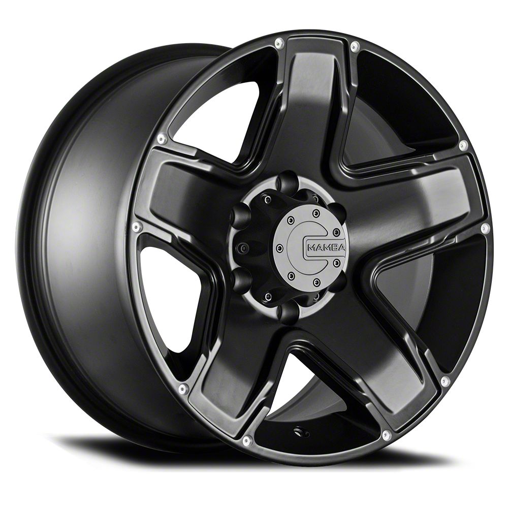 Mamba Offroad Wheels Jeep Wrangler M13 Matte Black Wheel; 16x8; 13mm ...
