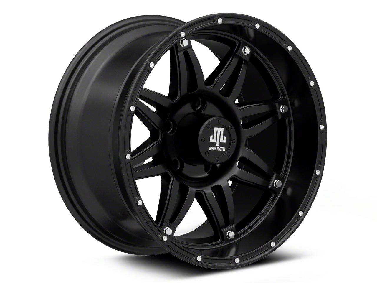 Mammoth Jeep Grand Cherokee Approach Matte Black Wheel; 17x9; -6mm ...