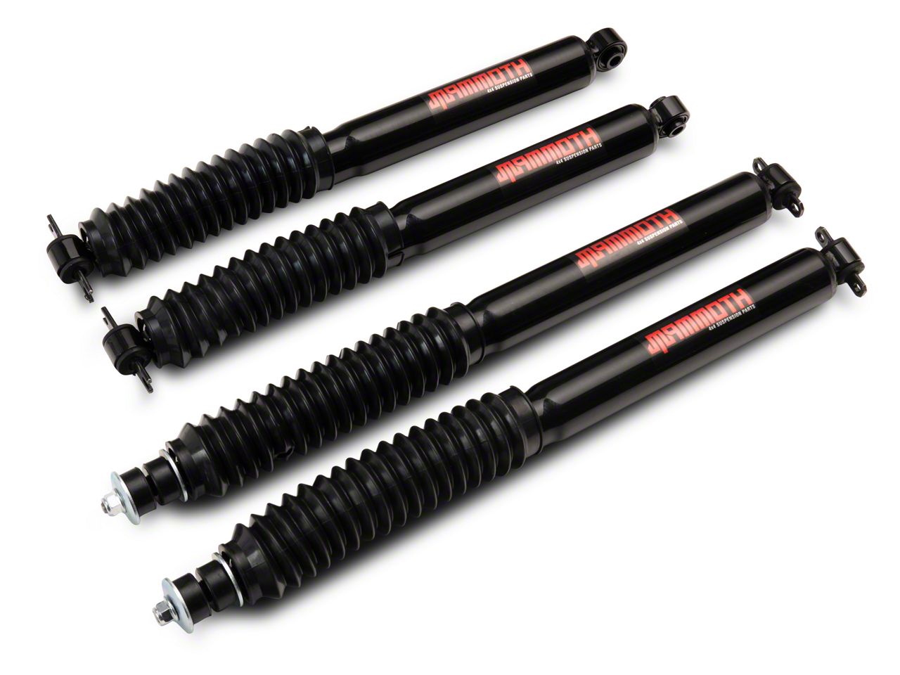 Mammoth Jeep Wrangler Trail Series Front and Rear Shocks for 3.50 to 4 ...