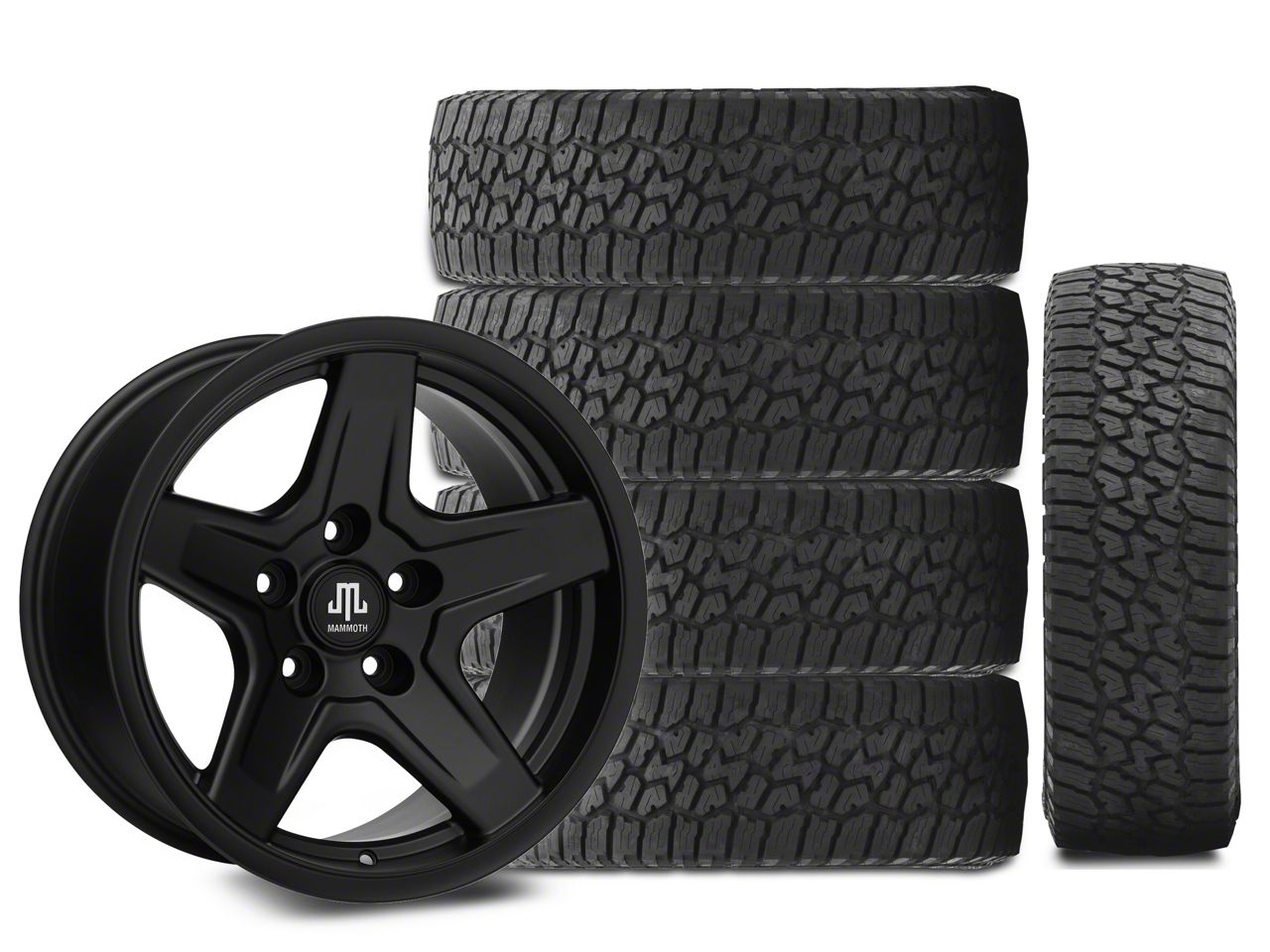 Jeep Wrangler 17x9 Mammoth Boulder Wheel & 32in Falken All-Terrain ...