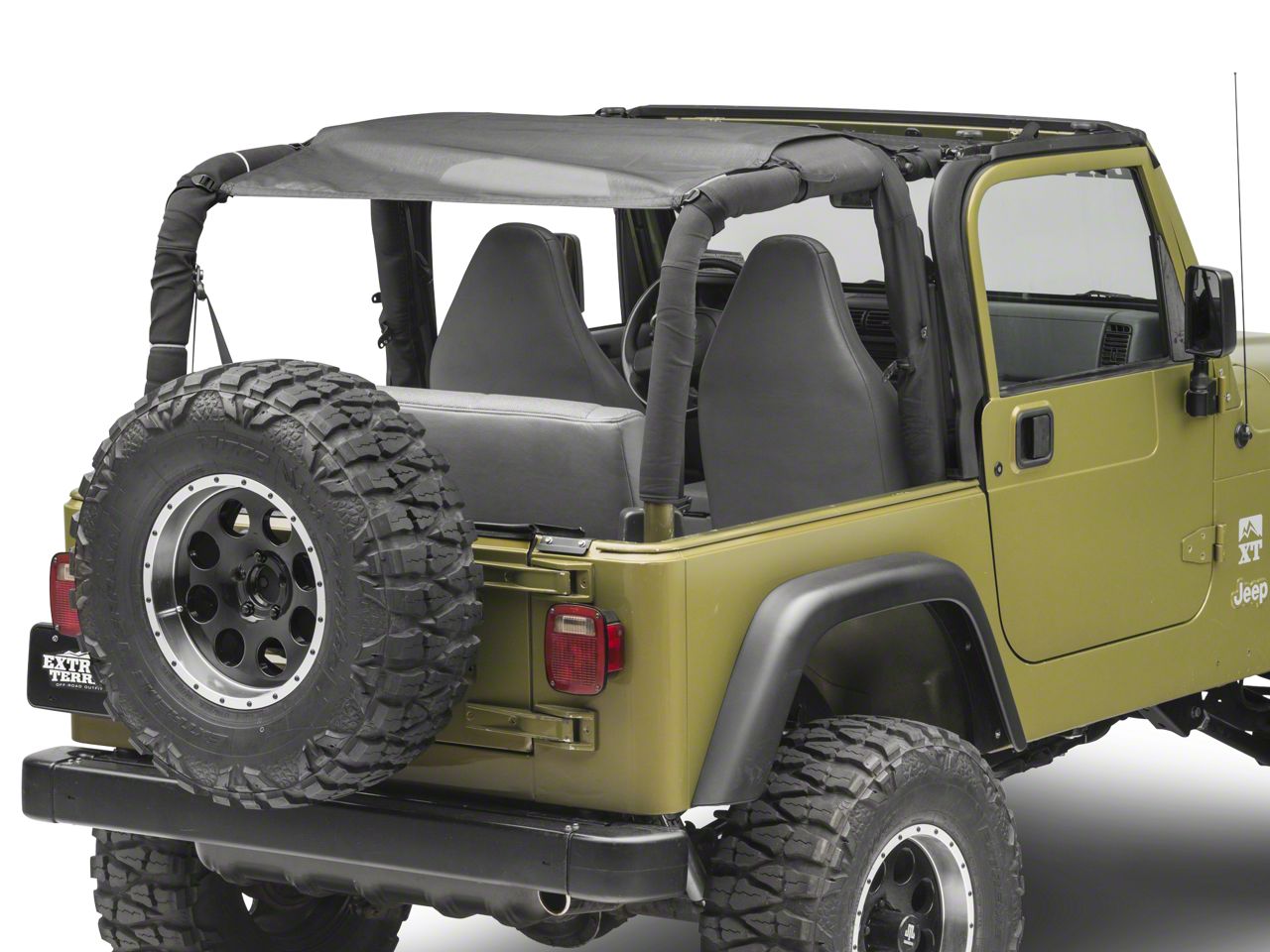 MasterTop Jeep Wrangler ShadeMaker Mesh Bimini Top Plus - Black ...