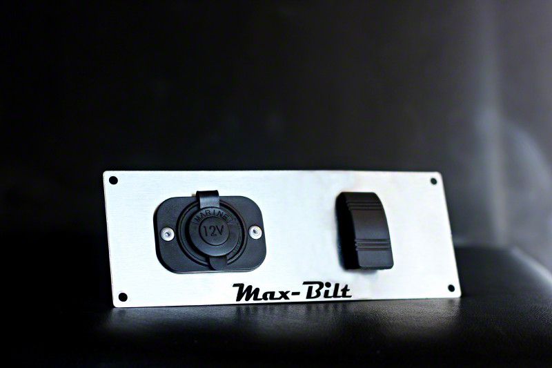 Maxbilt Jeep Wrangler 12V Power Socket & Rocker Switch Panel 12VPRS