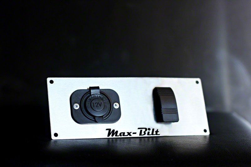 Maxbilt Bronco 12V Power Socket and Rocker Switch Panel 12VPRS - Free ...