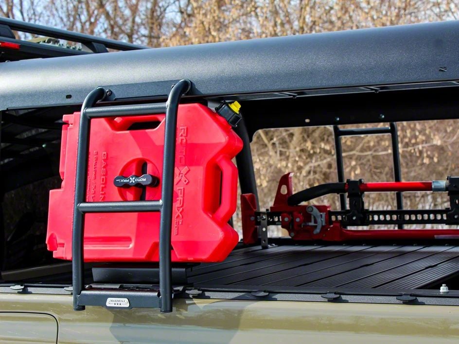 Maximus-3 Jeep Gladiator Overland Rack Side Ladder; Textured Black ...