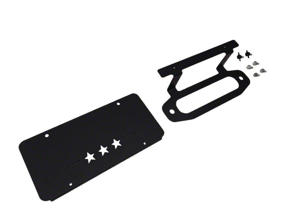 Maximus-3 Jeep Wrangler Hawse Fairlead Front License Plate Bracket ...