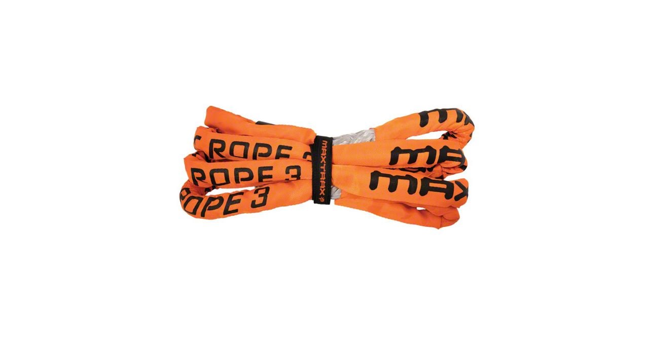 MAXTRAX Jeep Gladiator 3/4-Inch x 10-Foot Static Recovery Rope; Orange ...