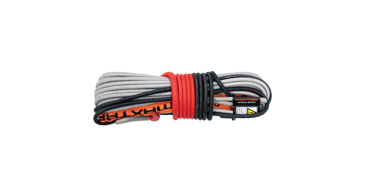 MAXTRAX Titan XD 10mm x 100-Foot Static Winch Rope; Black MTXSWR - Free ...