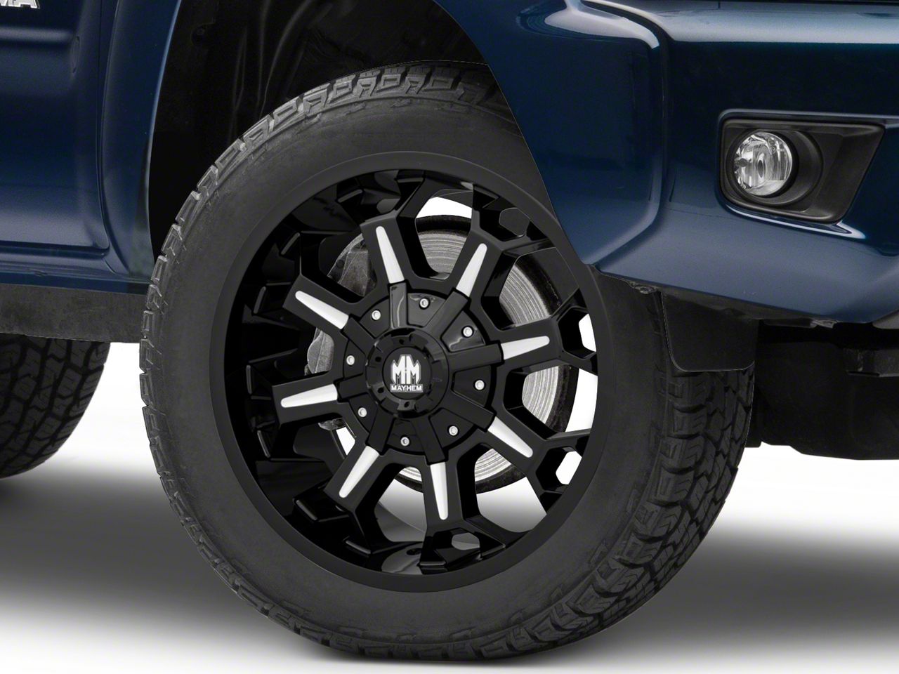 Mayhem Wheels Toyota 4-Runner Combat Gloss Black Milled 6-Lug Wheel ...