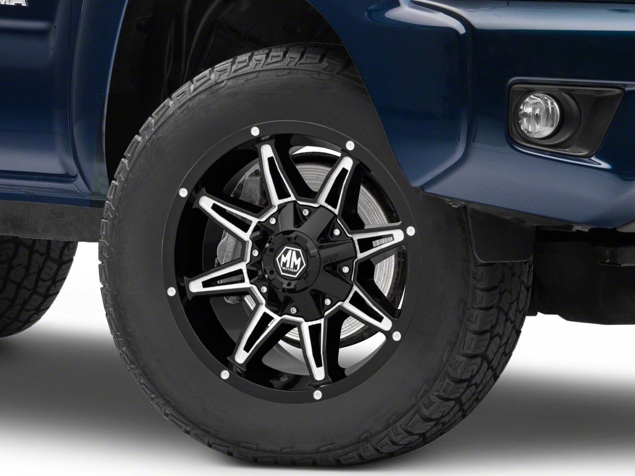 Mayhem Wheels Tacoma Rampage Black Milled 6-Lug Wheel; 18x9; -12mm ...