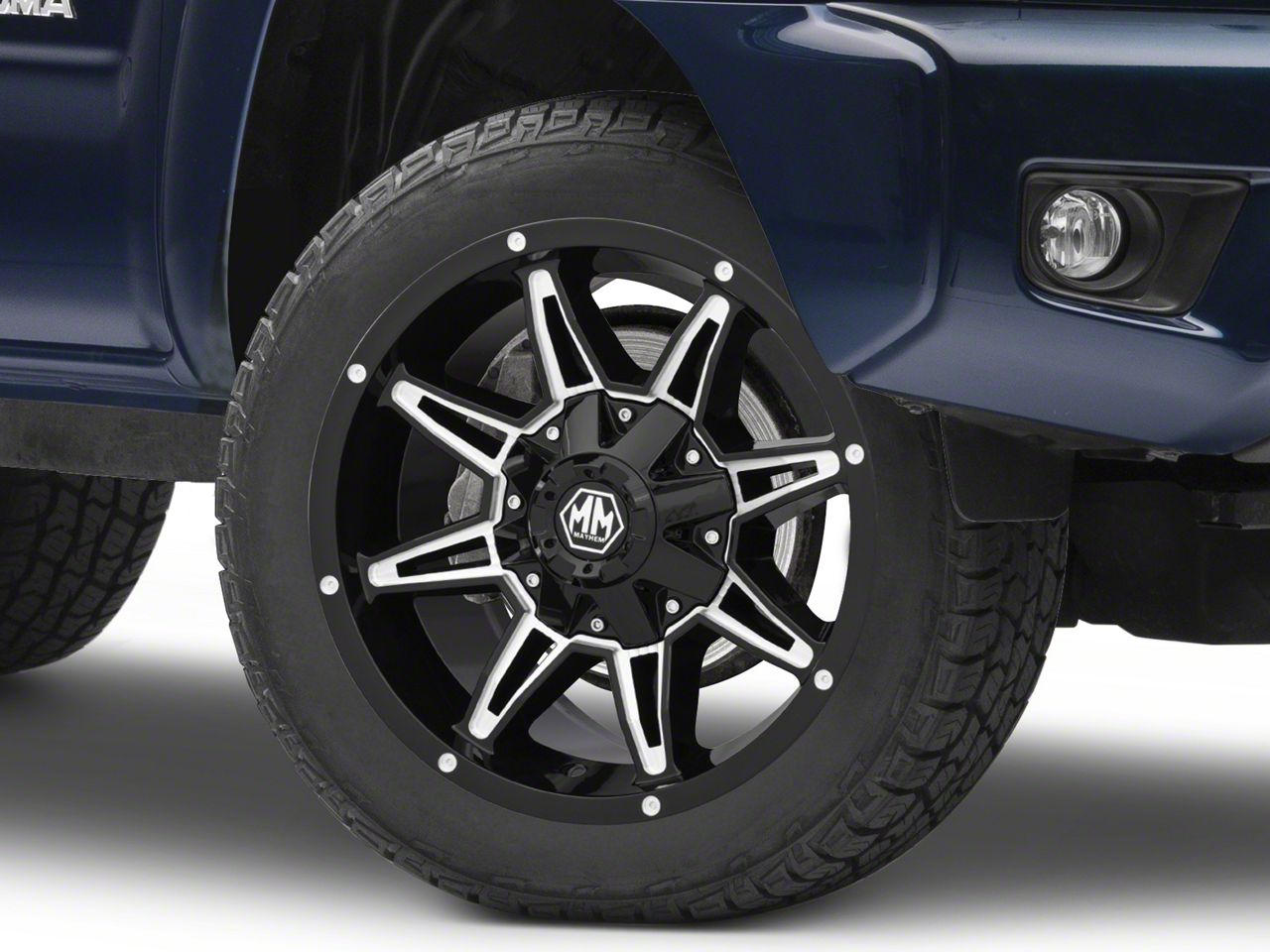 Mayhem Wheels Tacoma Rampage Black Milled 6-Lug Wheel; 20x9; 0mm Offset ...