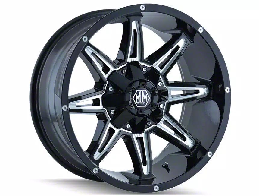 Mayhem Wheels Toyota 4-Runner Rampage Gloss Black Milled 6-Lug Wheel ...