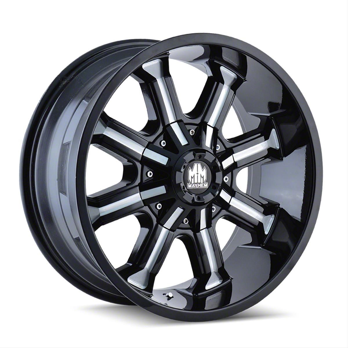 Mayhem Wheels Toyota 4-Runner Beast Gloss Black Milled 6-Lug Wheel ...
