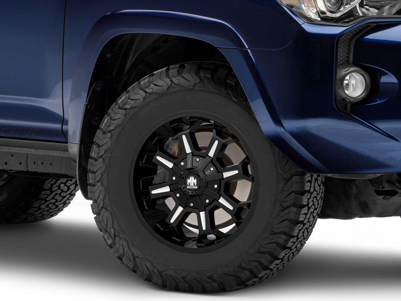 Mayhem Wheels Toyota 4-Runner Combat Gloss Black Milled 6-Lug Wheel ...