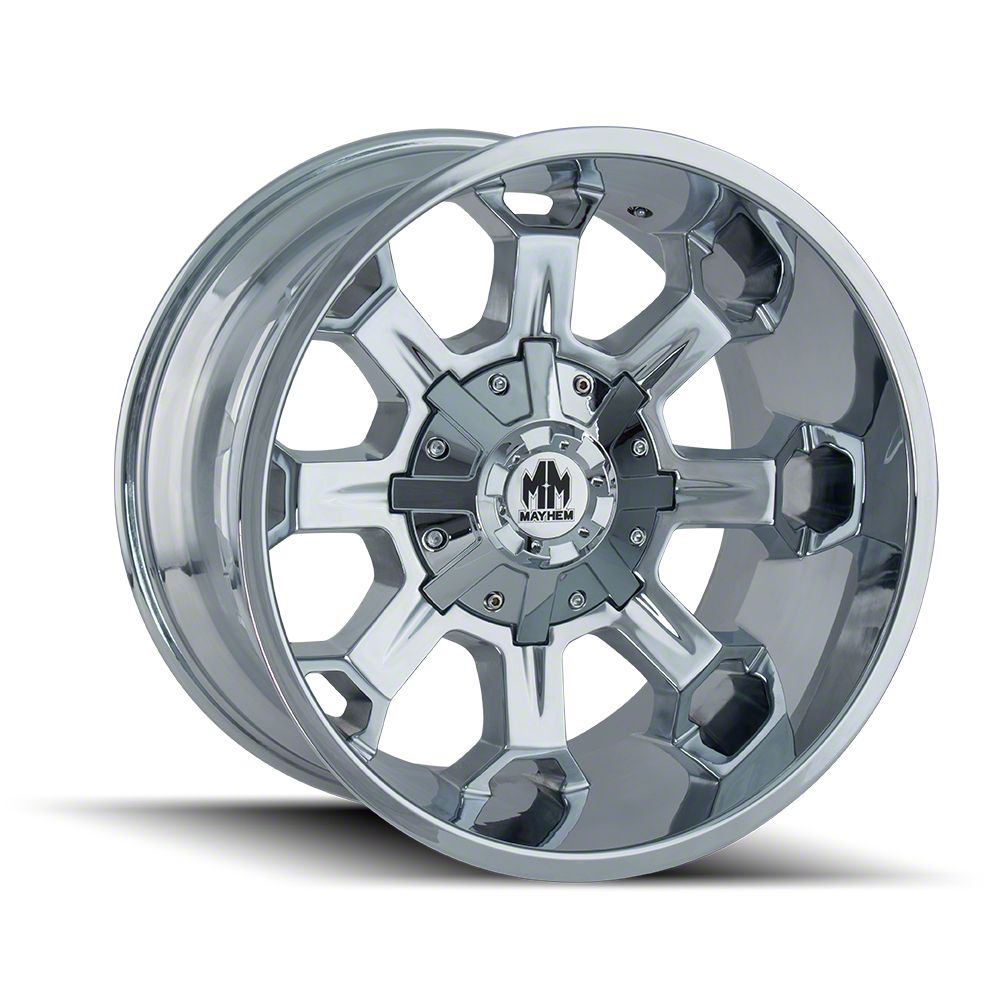 Mayhem Wheels Bronco Combat Chrome 6-Lug Wheel; 17x9; -12mm Offset 8105 ...