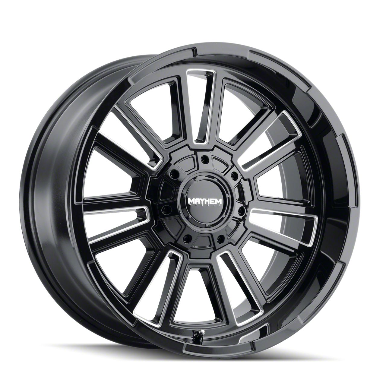 Mayhem Wheels Jeep Gladiator Apollo Gloss Black Milled Wheel; 20x10 ...