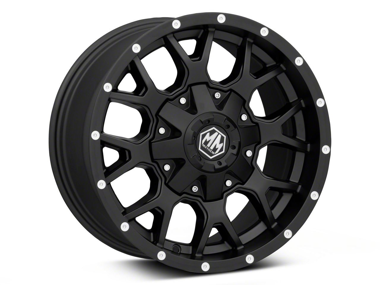 Mayhem Wheels Jeep Grand Cherokee Warrior Matte Black Wheel; 17x9; 18mm ...
