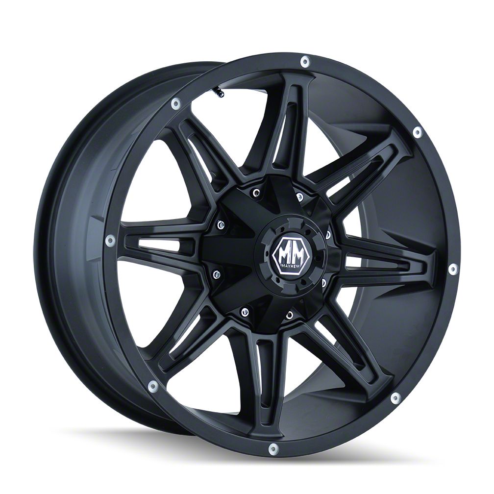 Mayhem Wheels Jeep Grand Cherokee Rampage Matte Black Wheel; 18x9; 18mm ...