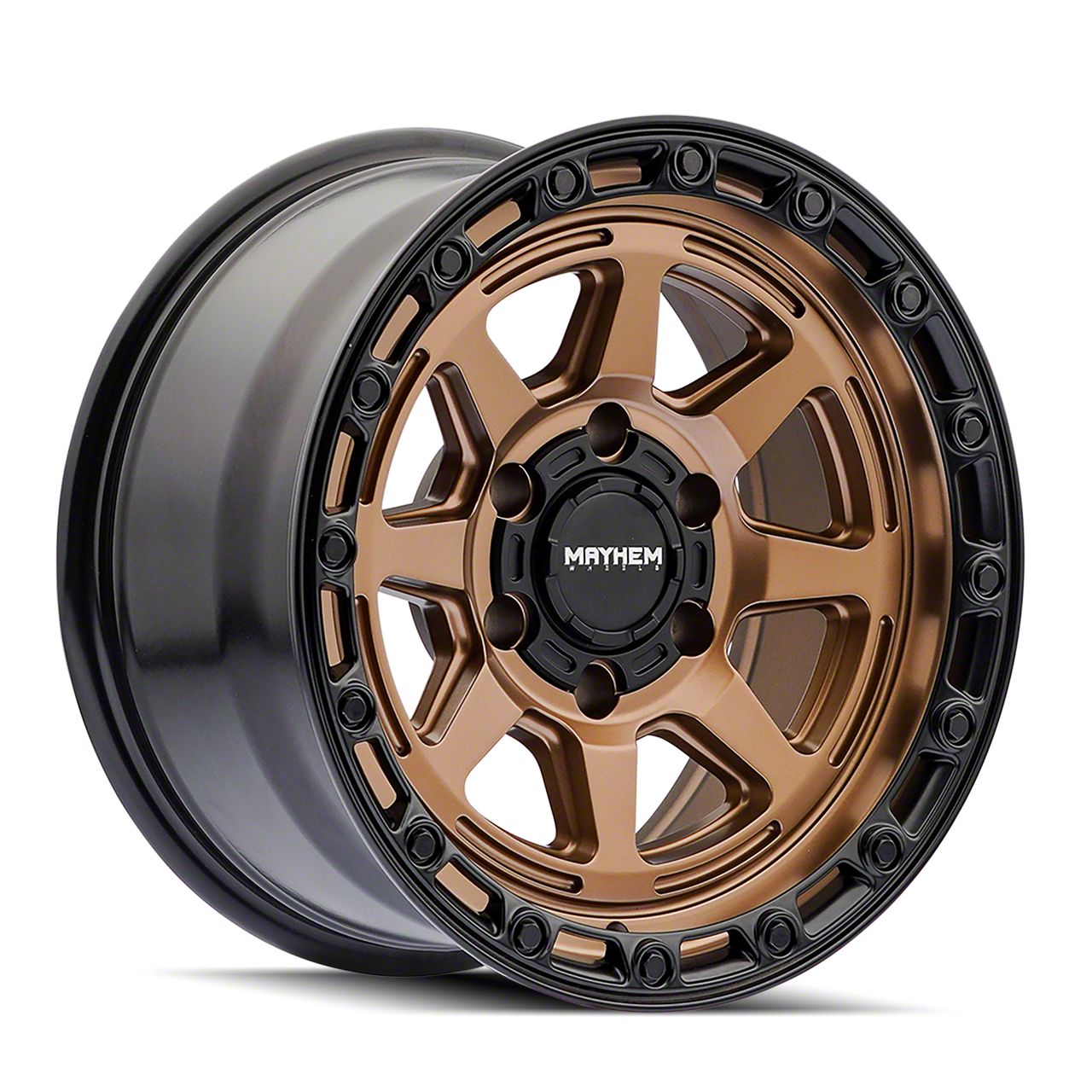 Mayhem Wheels Jeep Wrangler Ridgeline Satin Bronze Wheel; 17x8.5; -6mm ...