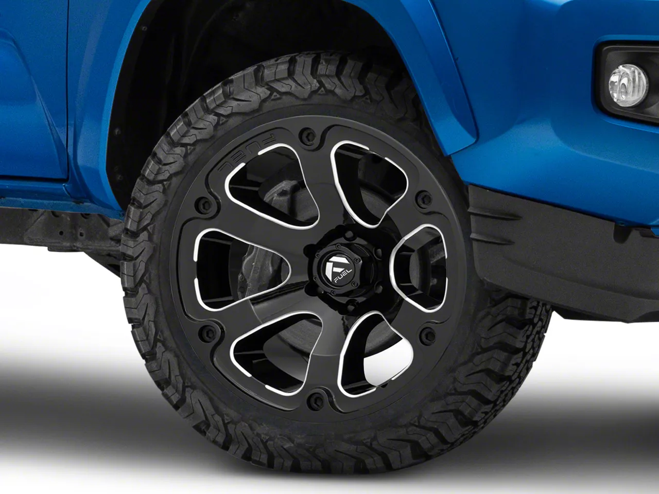 Mayhem Wheels Tacoma Beast Gloss Black Milled 6-Lug Wheel; 20x9; 0mm ...