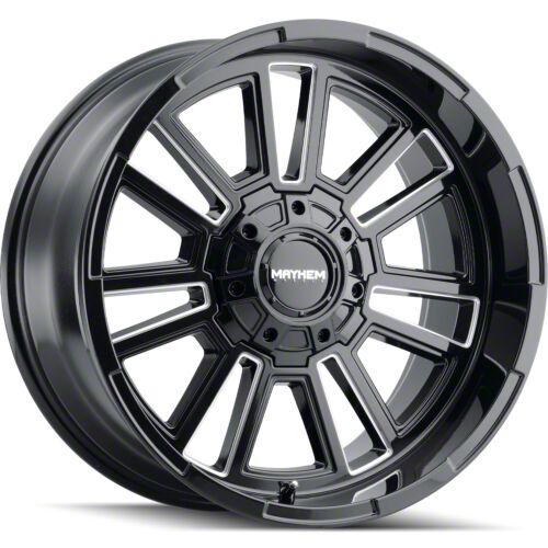 Mayhem Wheels Titan Apollo Gloss Black Milled 6-Lug Wheel; 20x9; 0mm ...