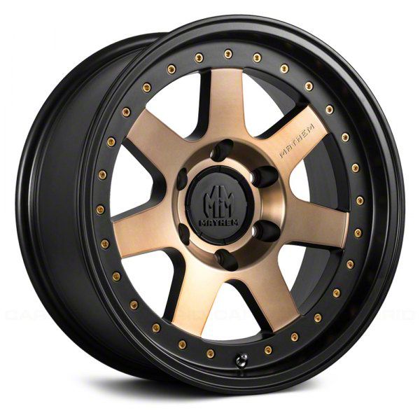 Mayhem Wheels Titan Prodigy Matte Black with Bronze Tint 6-Lug Wheel ...