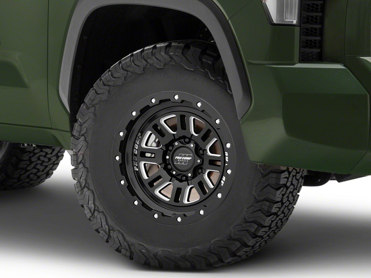 Mayhem Wheels Tundra Combat Gloss Black Milled 6-Lug Wheel; 17x9; 18mm ...