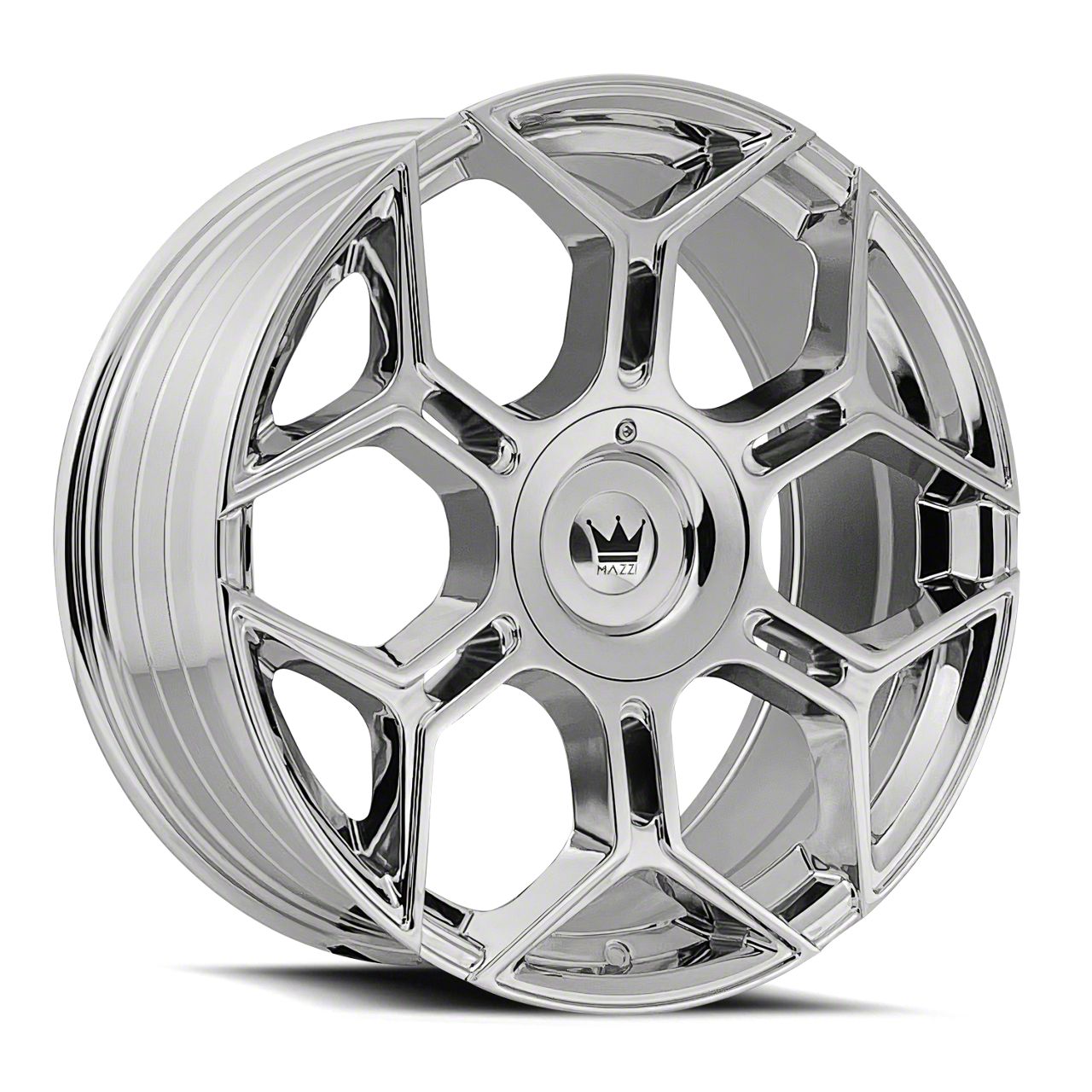Mazzi Bronco Sport Libra Chrome 5-Lug Wheel; 20x8.5; 35mm Offset 379 ...