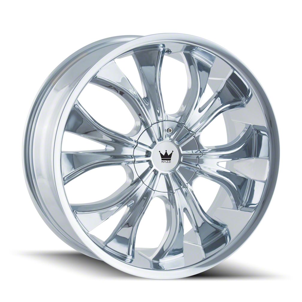 Mazzi Jeep Gladiator Hustler Chrome Wheel; 24x9.5; 18mm Offset 342 ...