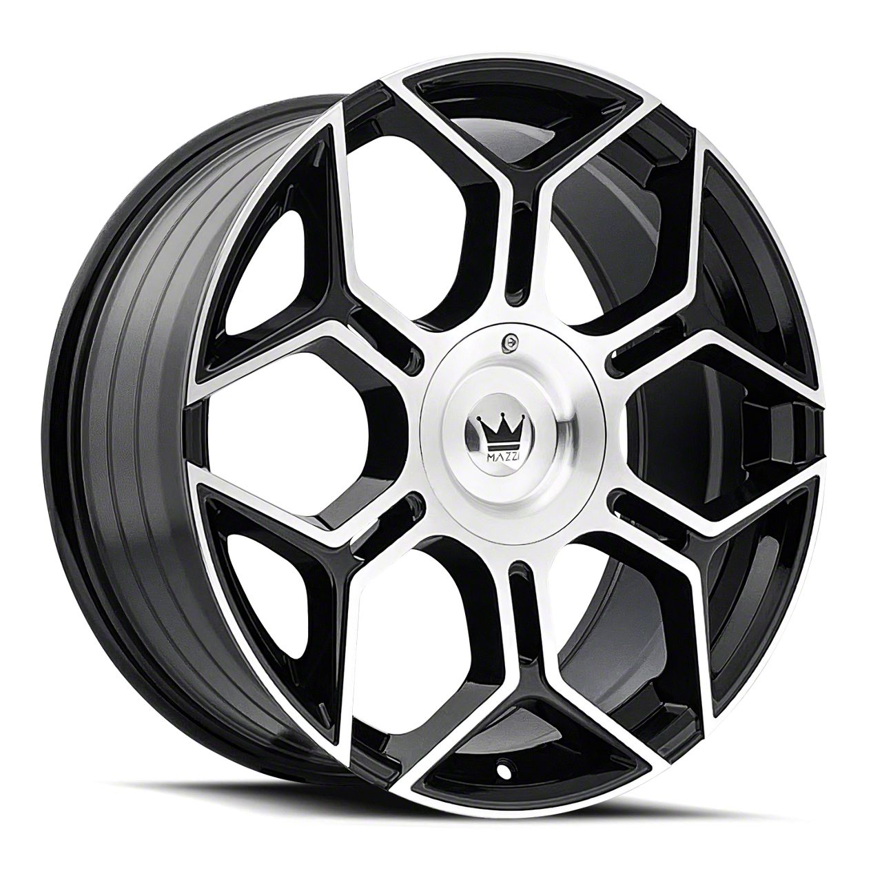 Mazzi Jeep Wrangler Libra Gloss Black Machined Wheel; 20x8.5; 35mm ...