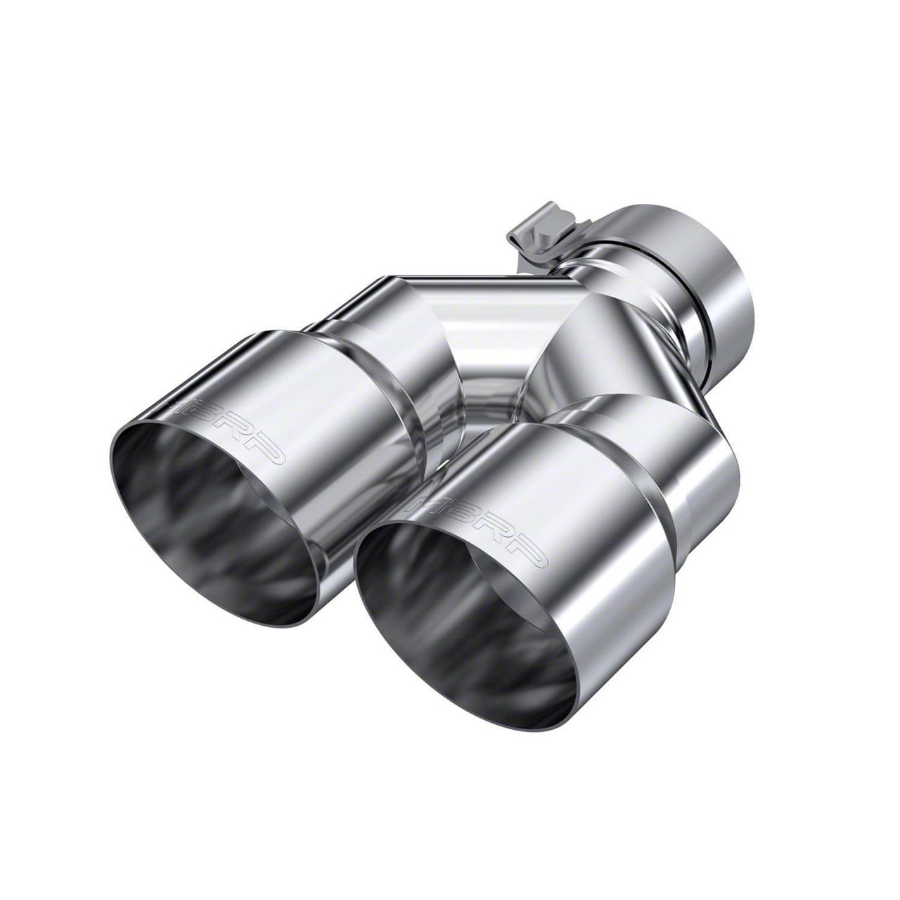 MBRP Bronco Angled Cut Dual Round Exhaust Tip; 4-Inch; Polished ...