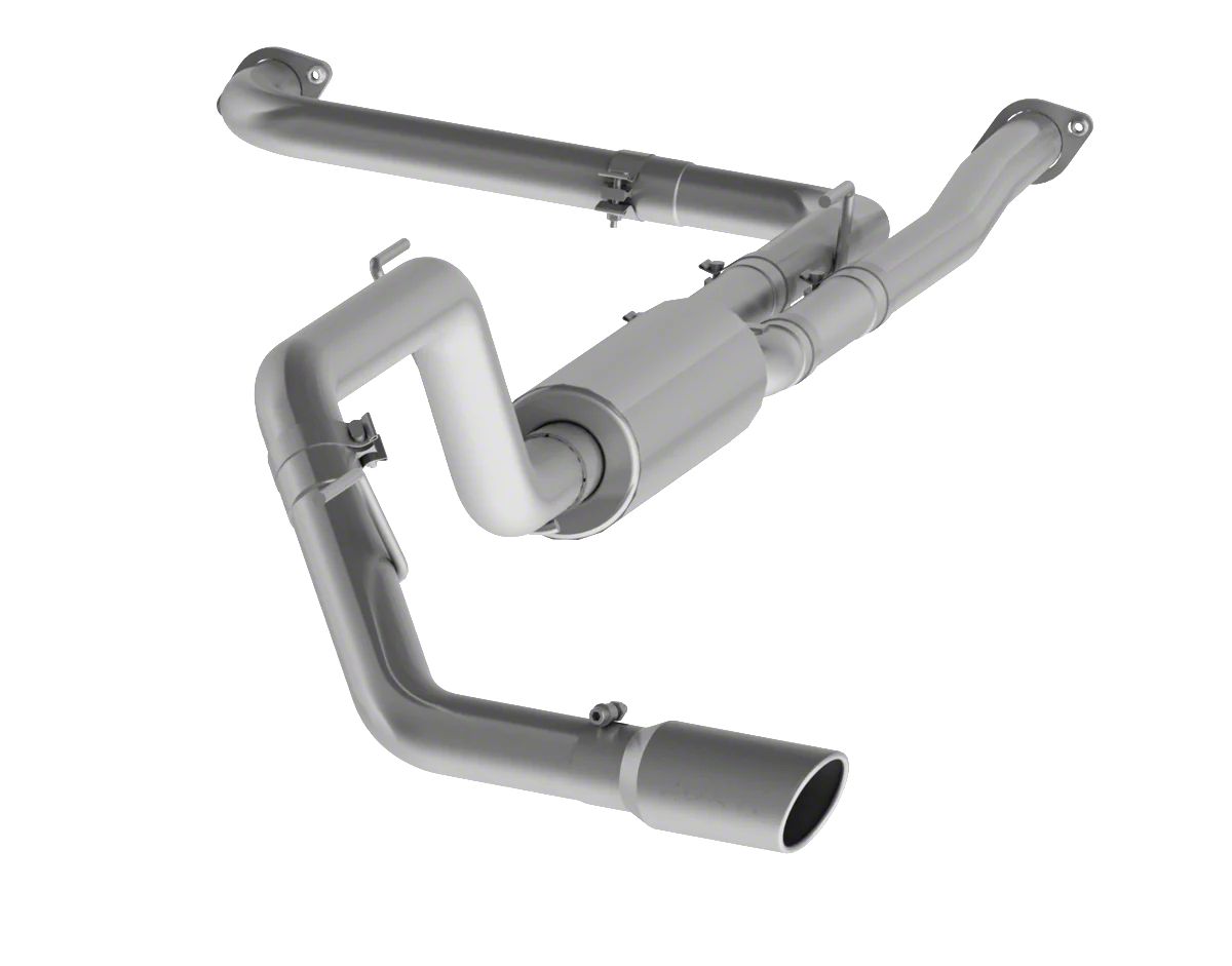 MBRP Titan XD Armor Lite Single Exhaust System with Polished Tip; Side ...